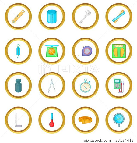 Measure tools icons circle - Stock Illustration [33154415] - PIXTA