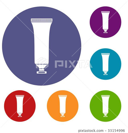 Cosmetic tube icons set - Stock Illustration [33154996] - PIXTA