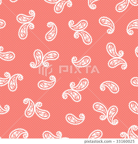 Simple paisley pattern - Stock Illustration [33160025] - PIXTA