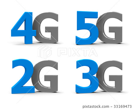 2G 3G 4G 5G icons - Stock Illustration [33169473] - PIXTA