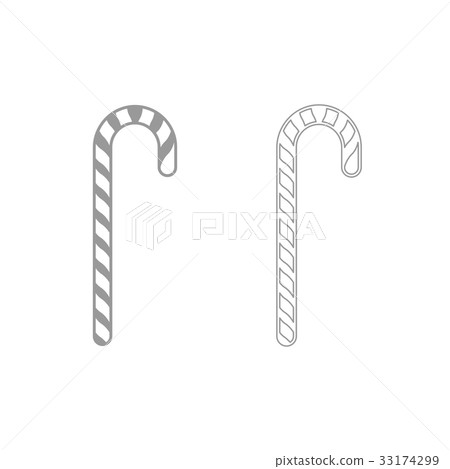 ?andy cane grey set icon . - Stock Illustration [33174299] - PIXTA