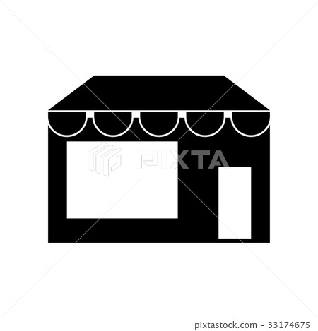 Store black color icon . - Stock Illustration [33174675] - PIXTA