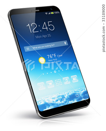 Modern touchscreen smartphone - Stock Illustration [33189000] - PIXTA