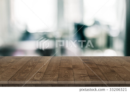 Empty wooden table perspective for product - Stock Illustration ...