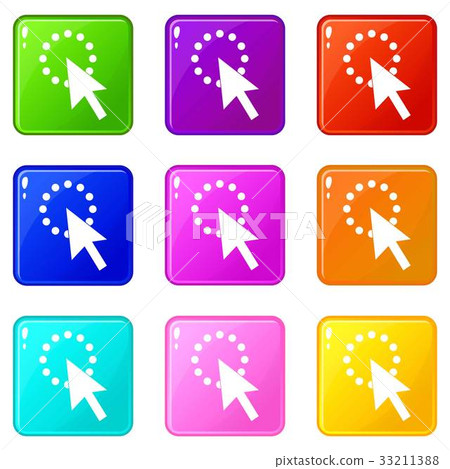 Click icons 9 set - Stock Illustration [33211388] - PIXTA