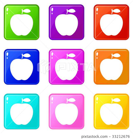 Apple icons 9 set - Stock Illustration [33212676] - PIXTA