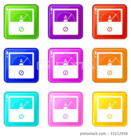 Counter icons 9 set - Stock Illustration [33212936] - PIXTA
