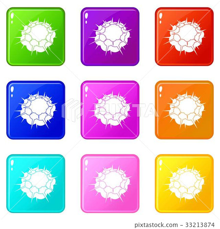 Atomic explosion icons 9 set - Stock Illustration [33213874] - PIXTA