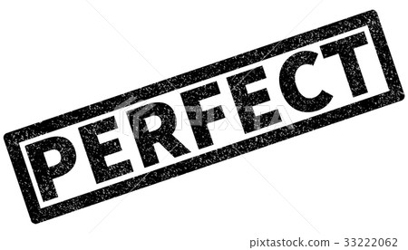 perfect rubber stamp on white background. - Stock Illustration ...