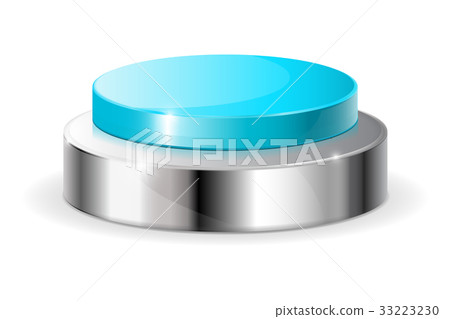 Blue push button - Stock Illustration [33223230] - PIXTA