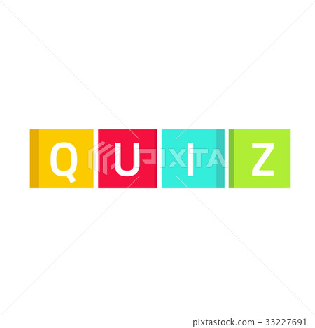 Quiz logo vector, questionnaire show icon concept - Stock Illustration ...