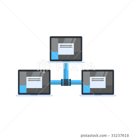 Data Center Access Icon Cloud Computer Connection - Stock Illustration ...