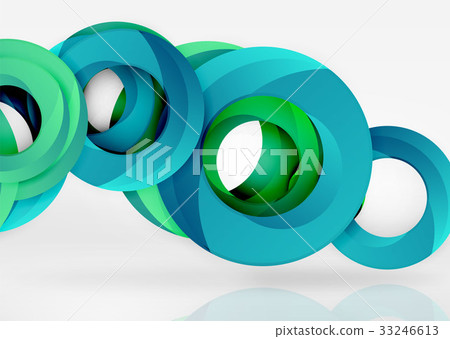Modern 3d ring vector abstract background - Stock Illustration ...