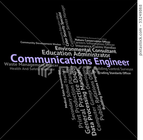 Communications Engineer Represents Jobs Mechanics-插圖素材 [33249868] - PIXTA圖庫