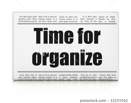 Timeline concept: newspaper headline Time For - Stock Illustration ...