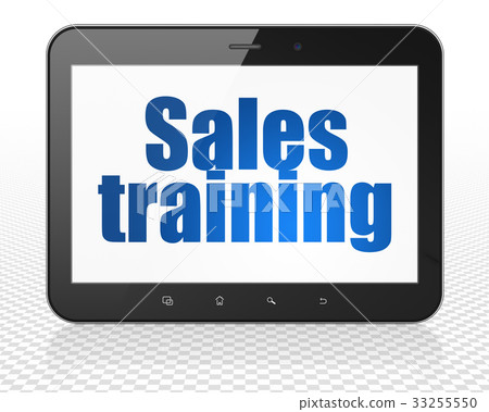 Advertising concept: Tablet Pc Computer with Sales - Stock Illustration ...