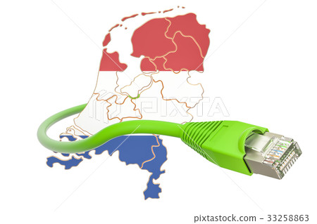 Internet connection in Netherlands concept - Stock Illustration ...
