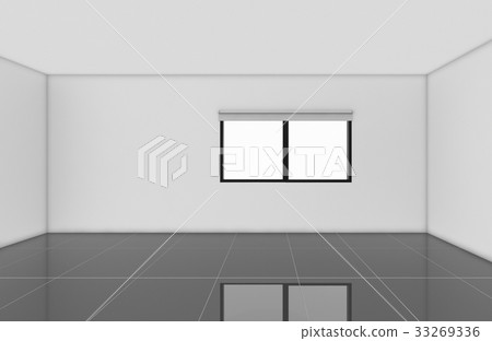 Modern Empty Room, 3d render interior design,... - Stock Illustration ...