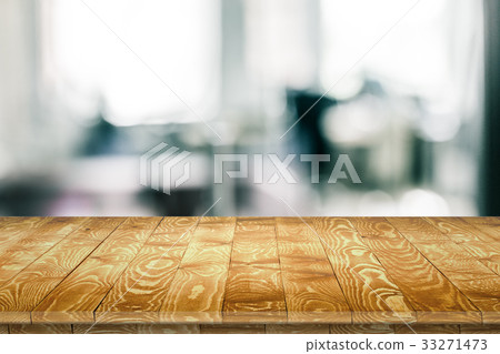 Empty wooden table perspective for product - Stock Illustration ...