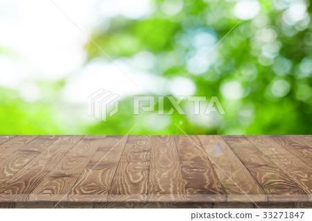 Empty wooden table perspective for product - Stock Illustration ...