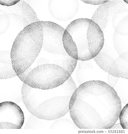 Abstract dot circle pattern Spot Geometric texture-插圖素材 [33281881 ...