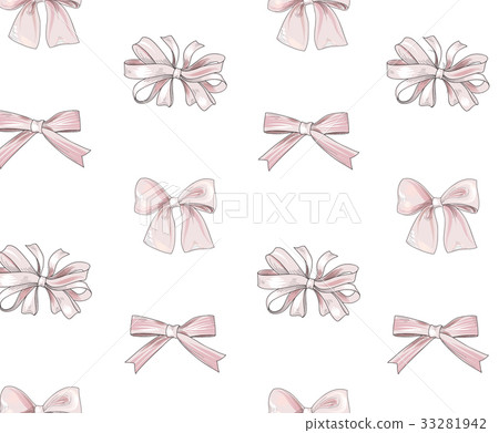 Bow tile pattern Bride icon Holiday gift wallpaper - Stock Illustration ...