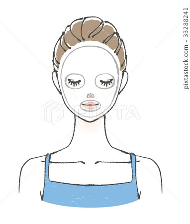 Sheet mask illustration - Stock Illustration [33288241] - PIXTA