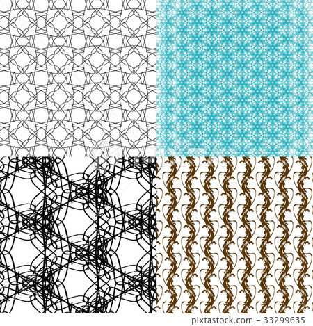 Set of pattern. Modern stylish texture. Repeating - Stock Illustration ...