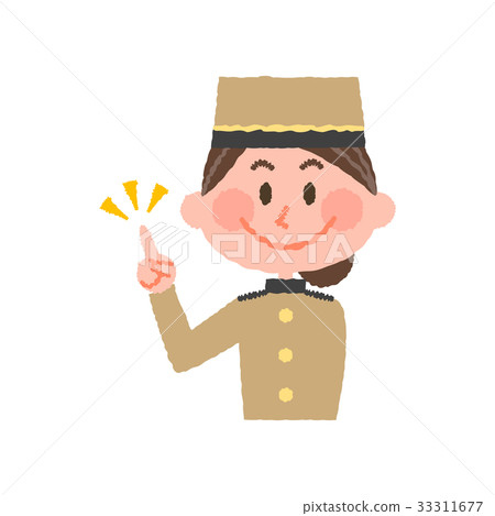 A smiling hotel staff - Stock Illustration [33311677] - PIXTA
