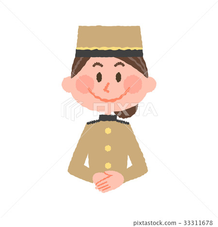 A smiling hotel staff - Stock Illustration [33311678] - PIXTA