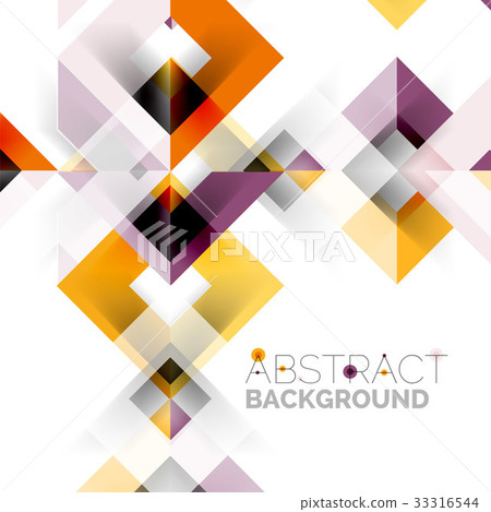 Modern square geometric pattern design on white - Stock Illustration ...