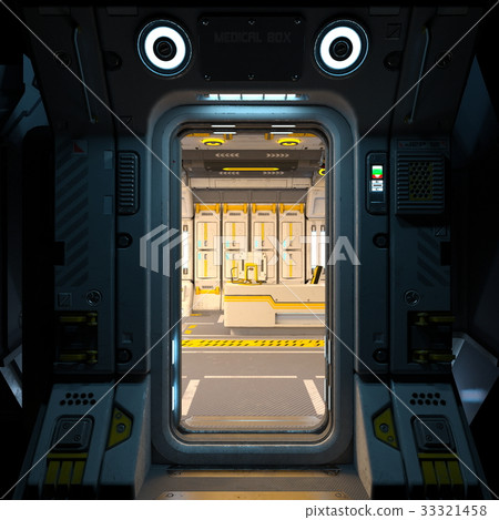 Space station door - Stock Illustration [33321458] - PIXTA