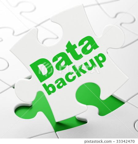 Information concept: Data Backup on puzzle - Stock Illustration ...