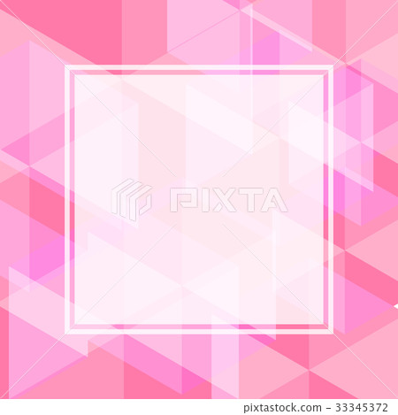 Abstract pink geometric shape with white square - Stock Illustration ...