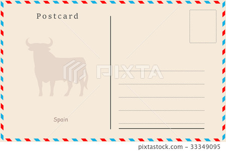 Vintage postcard. Vector design. Spain - Stock Illustration [33349095 ...