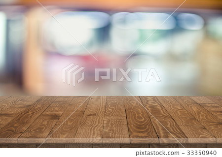 Empty wooden table perspective for product - Stock Illustration ...