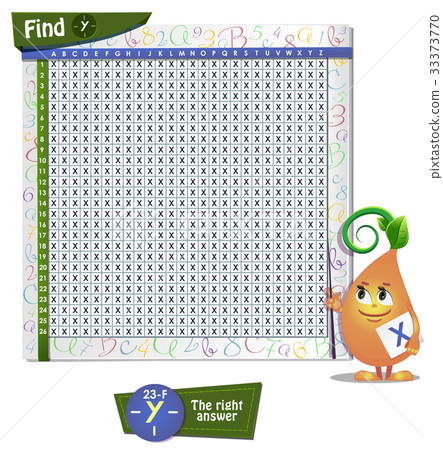 Find the wrong letter x - Stock Illustration [33373770] - PIXTA