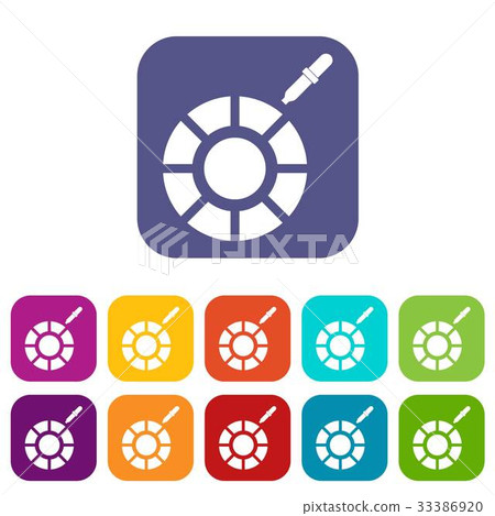 Color picker icons set - Stock Illustration [33386920] - PIXTA