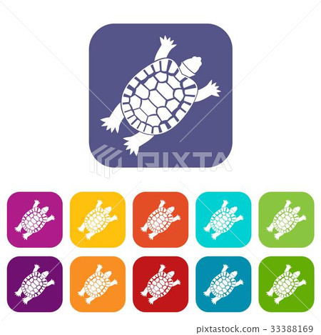 Turtle icons set - Stock Illustration [33388169] - PIXTA