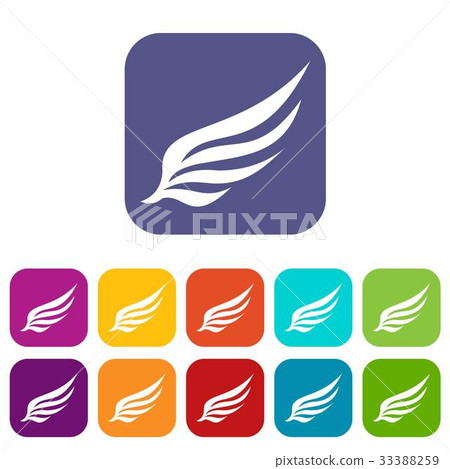 Wing icons set - Stock Illustration [33388259] - PIXTA