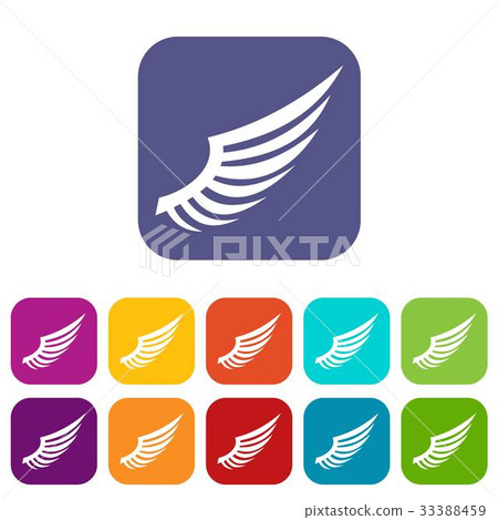 Wing icons set - Stock Illustration [33388459] - PIXTA