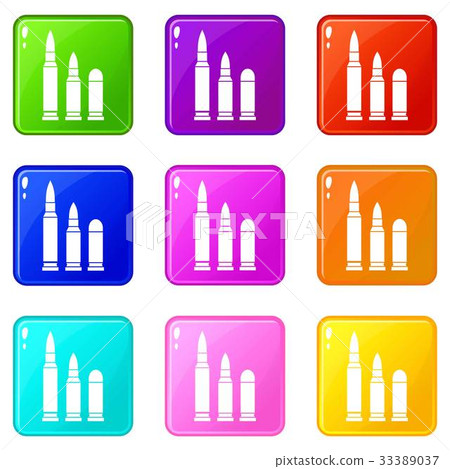 Bullets icons 9 set - Stock Illustration [33389037] - PIXTA