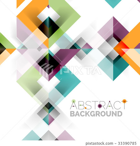 Modern square geometric pattern design on white - Stock Illustration ...
