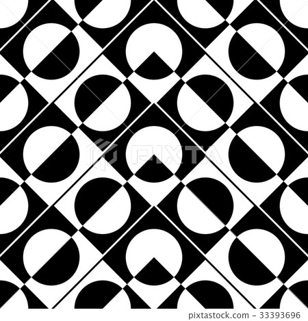 Seamless Square, Triangle and Circle Pattern - Stock Illustration ...