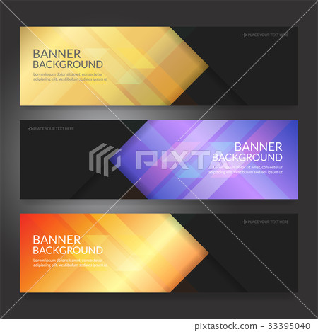 Abstract colorful banner display background - Stock Illustration ...