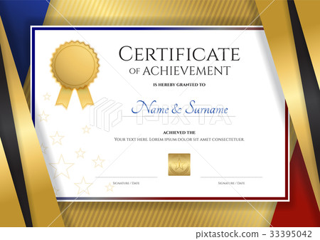 Certificate template Diploma design for graduation - Stock Illustration ...