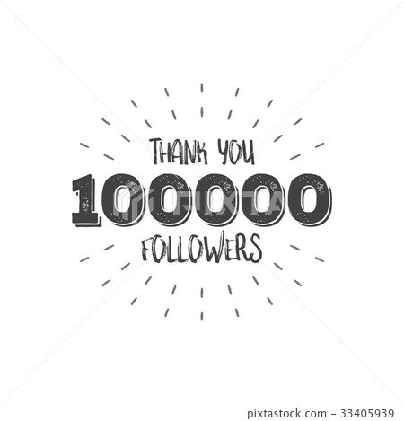Thank you letters for follower vector - Stock Illustration [33405939 ...