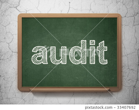 Finance concept: Audit on chalkboard background - Stock Illustration ...