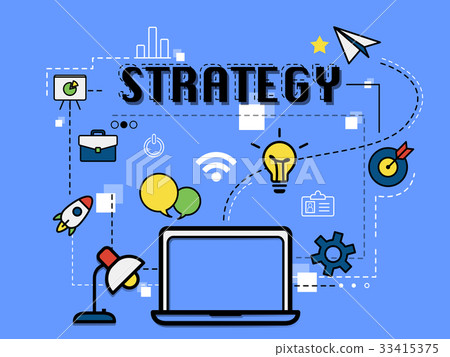 Strategy Graphic Illustration For Business Concept - Stock Illustration ...
