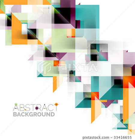 Modern square geometric pattern design on white - Stock Illustration ...